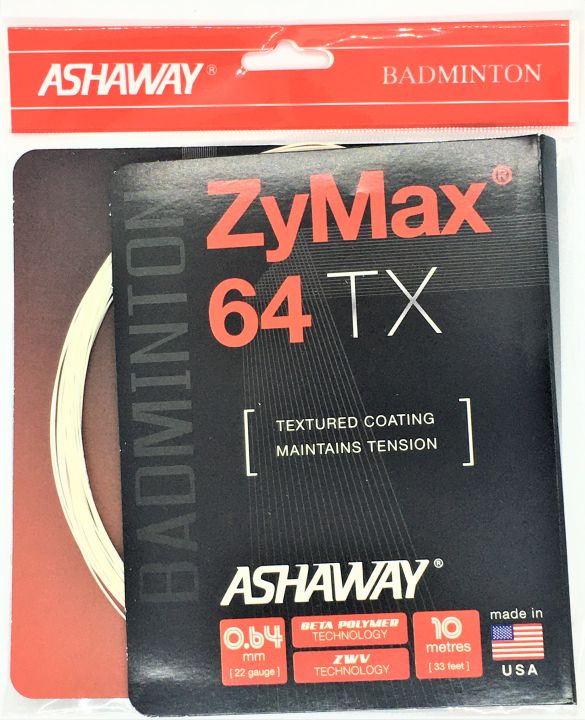 Ashaway Zymax 64 TX Badminton String (Ready Stock) Original. Free ...
