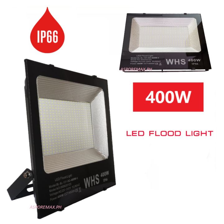 300W 400W LED Flood Light IP66 Waterproof WHS Outdoor | Lazada PH