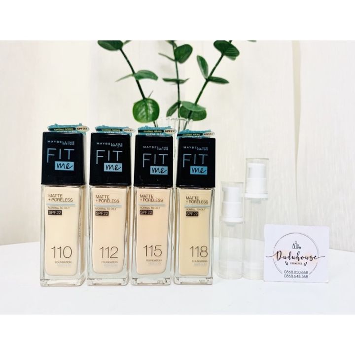 Kem Nền Mịn Nhẹ Kiềm Dầu Fit Me Maybelline New York Matte Poreless