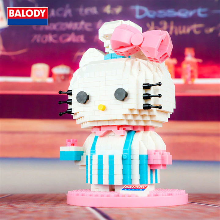 BALODY SHELLFIS CAT HELLO KITTY CAREER SERIES BUILDING BLOCKS | Lazada