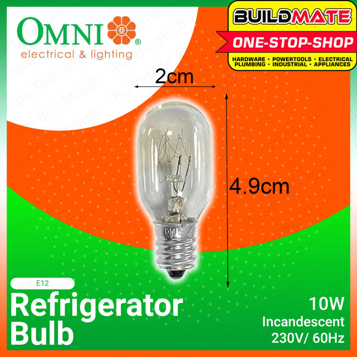 BUILDMATE Omni Refrigerator Bulb E12 | E14 | E27 [SOLD PER PIECE] 10W Himalayan Salt Lamp Bulb ...
