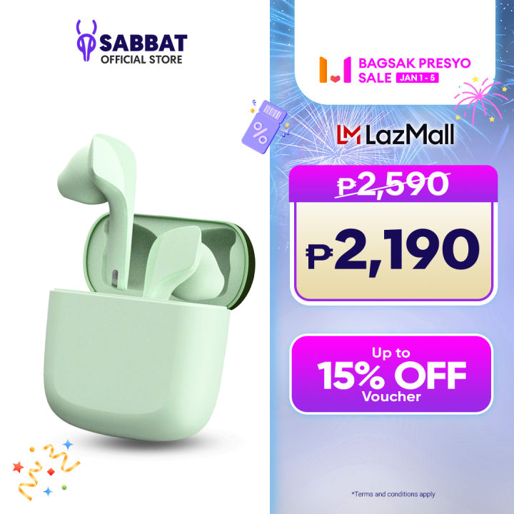 Sabbat Jetpods True Wireless Bluetooth Earphones 3D intelligent noise ...