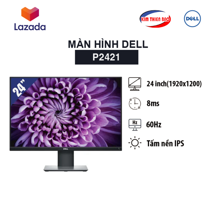 Màn hình máy tính Dell P2421 24inch | IPS | Full HD | 60hz | Lazada.vn