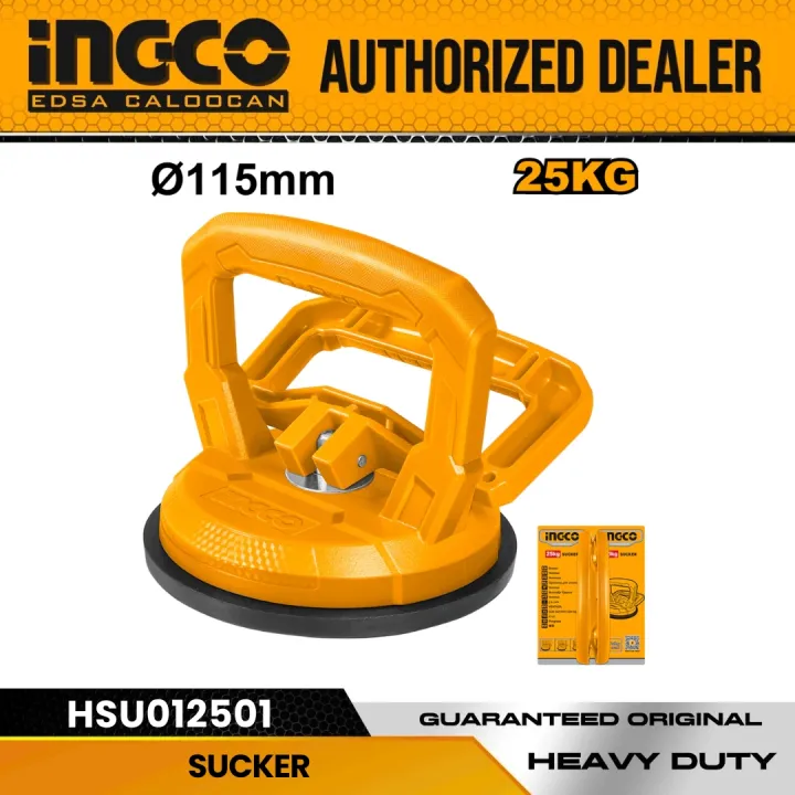 INGCO (HSU012501) Glass Sucker Sanction 115mm - with Maximum Pull 25kg ...