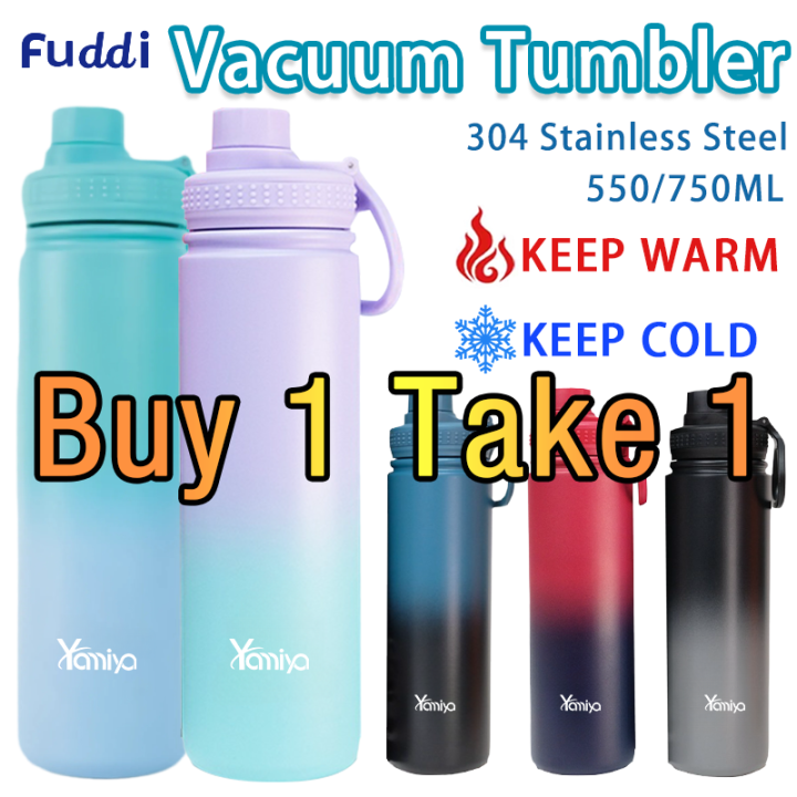 FUDDI Buy 1 Take 1 Insulated Tumbler Sport Water Bottle Stainless Steel ...
