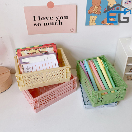 Foldable Storage Box Foldable Basket Desktop Stackable Organisers ...