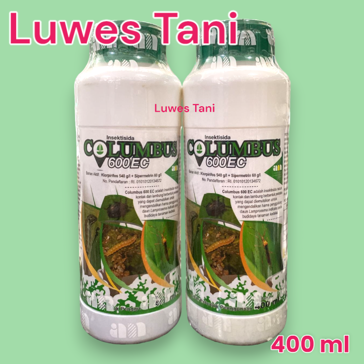 Obat Hama Tanaman Pertanian Insektisda COLUMBUS 600EC 400ml | Lazada ...