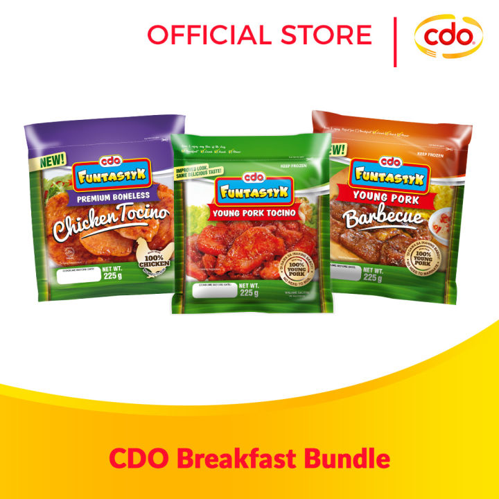 CDO Breakfast Bundle (YP Barbecue 225 + Chicken Tocino 225g + YP Tocino ...