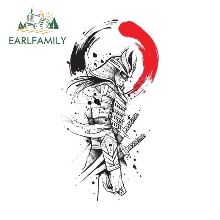 EARLFAMILY 13cm for Japanese Samurai Car Sticker Vinyl Motorcycle ...