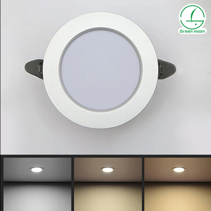 Green Moon LED Downlight Recessed Pin Lights Panel Ceiling Light, 3 ...