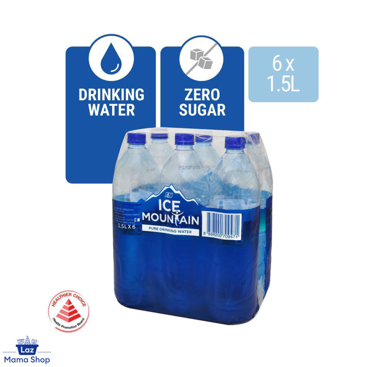 Ice Mountain Drinking Water 1.5L x 6 (Laz Mama Shop) | Lazada Singapore