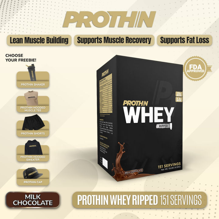 Prothin Whey Ripped Powder 151 Servings (Milk Chocolate) Premium ...
