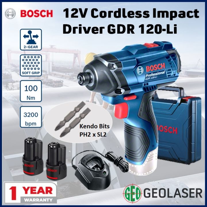 Bosch 12V GDR 120-LI 2-Speed Cordless Impact Driver With 12 months ...