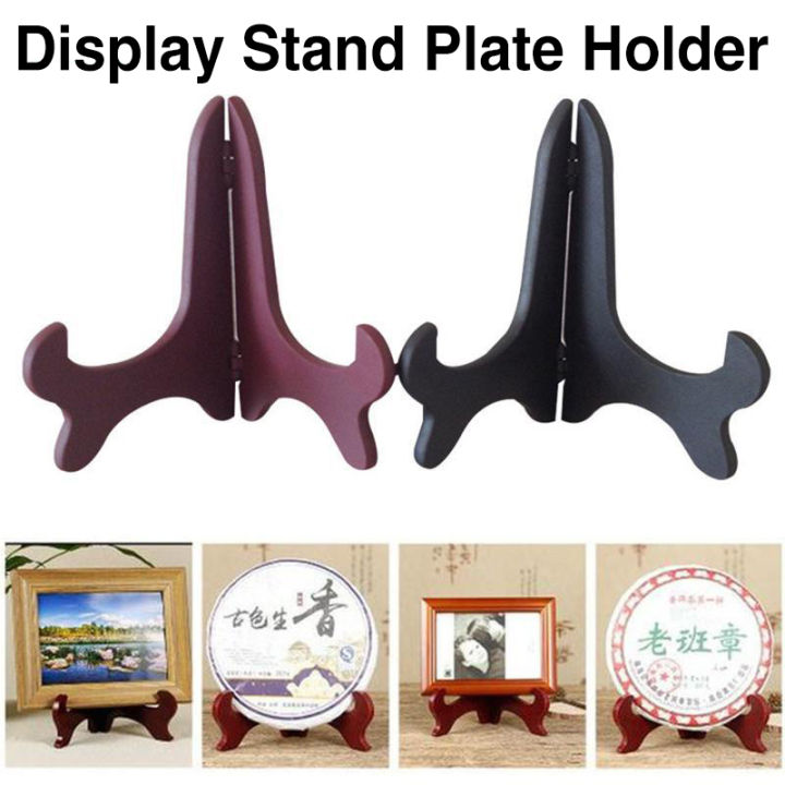 Display Stand Plate Holder Wood Plate Holder Picture Frame Folding ...