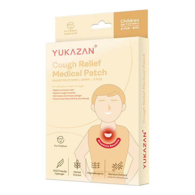 [Exp: Sep 2026] YUKAZAN COUGH RELIEF MEDICAL PATCH CHILD 6 PIECES | Lazada