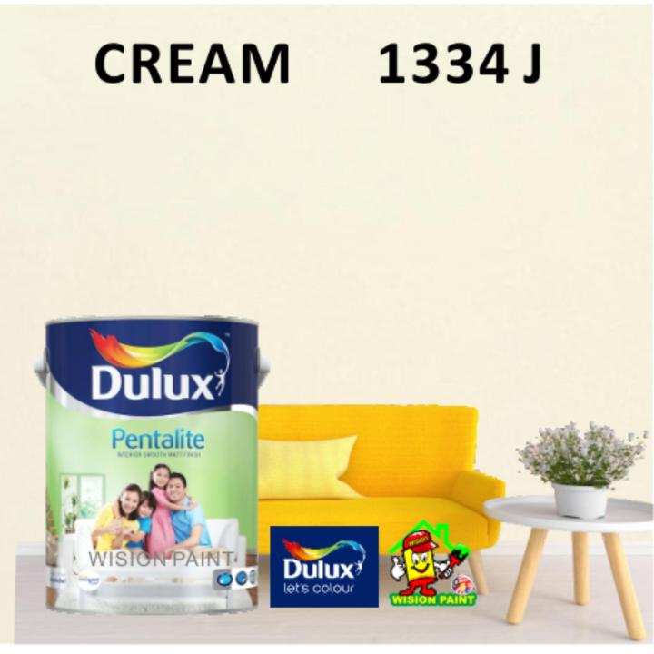1334J CREAM ( 1L ) DULUX PENTALITE PAINT | Lazada