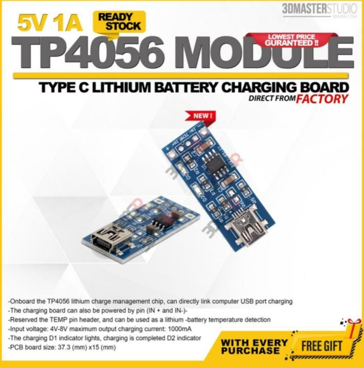5V 1A Micro USB 18650 type-c Lithium Battery Charging Board Module ...