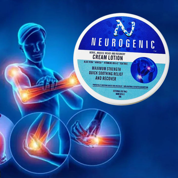 NEUROGENIC CREAM LOTION 50g- Nerve & Muscle Pain Relief and Recovery ...