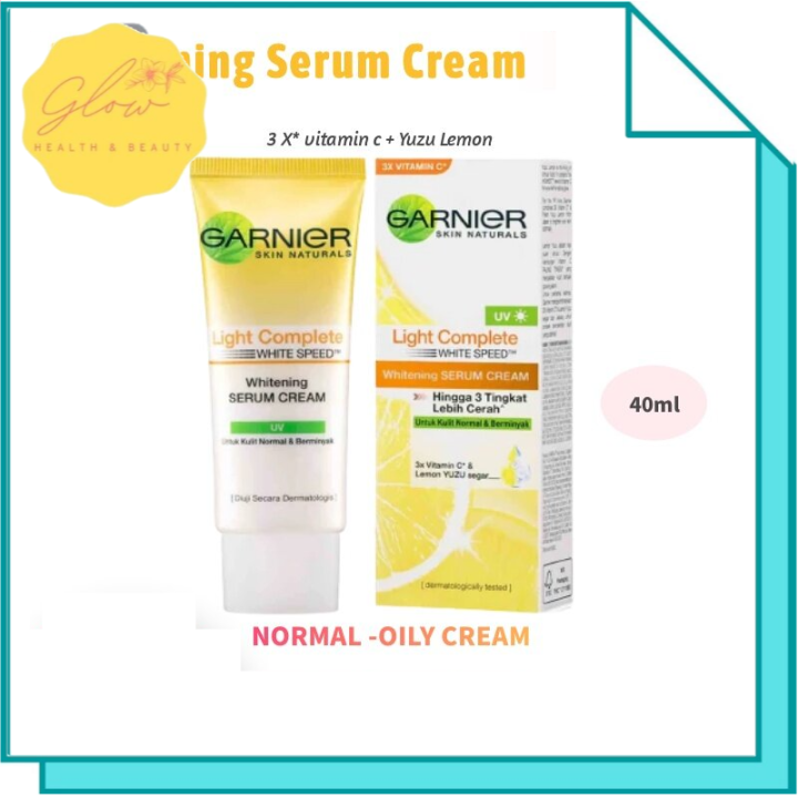 Garnier Light Complete White Speed Serum Cream 40ml Whitening Serum ...