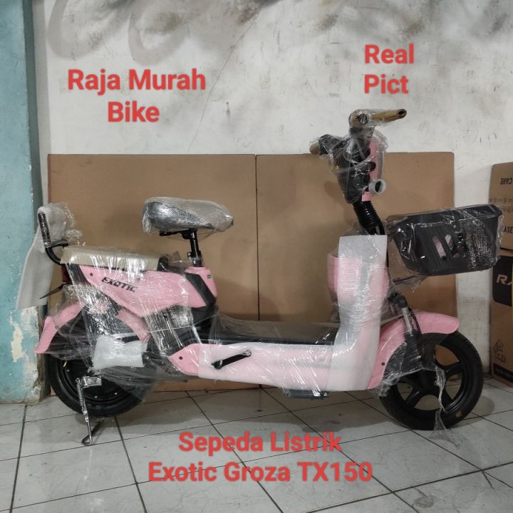 Sepeda Listrik Exotic Groza TX150 Bergaransi Resmi Sepeda Listrik E Bike Exotic Tx150 Terbaru ...