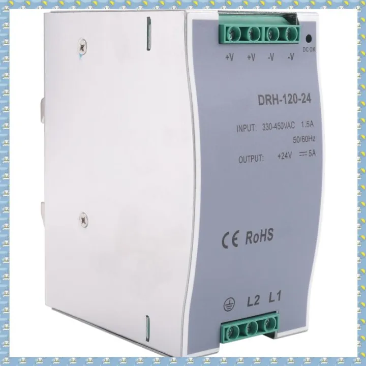 (WPSJ) DRH-120-24 Switching Power Supply 380AC 120W Single Output 24V ...