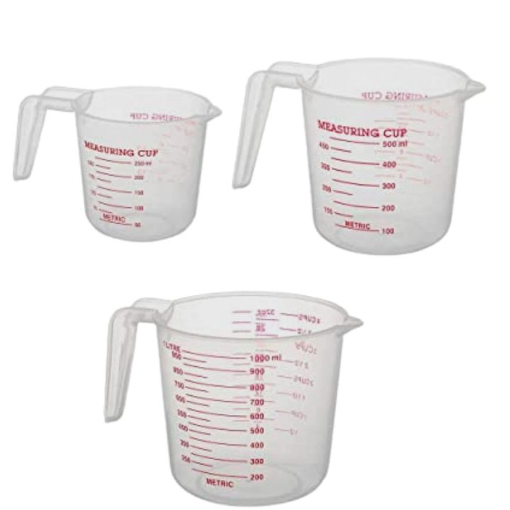 Measuring Cup 250ml | 500ml | 1000ml | Cawan Penyukat | Cawan Jug ...