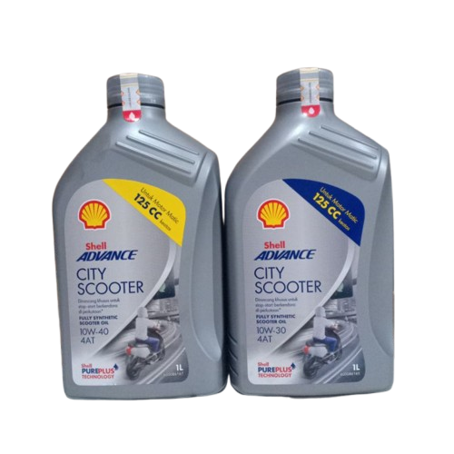 Oli Mesin Shell Advance City Scooter 10W40 / 10W30 1L Untuk Motor Matic ...
