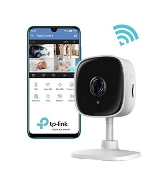 TP-Link (Tapo C100) 2MP Home Security Wi-Fi Camera 1080p Full HD รับ ...