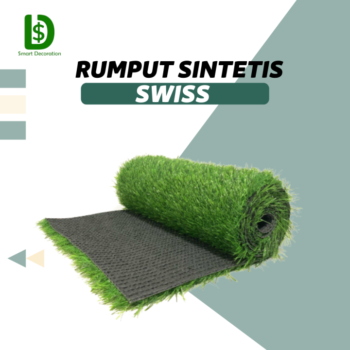 Rumput Sintesis Indoor Swiss Ukuran Rumput Sintetis 100x200 cm | Lazada ...