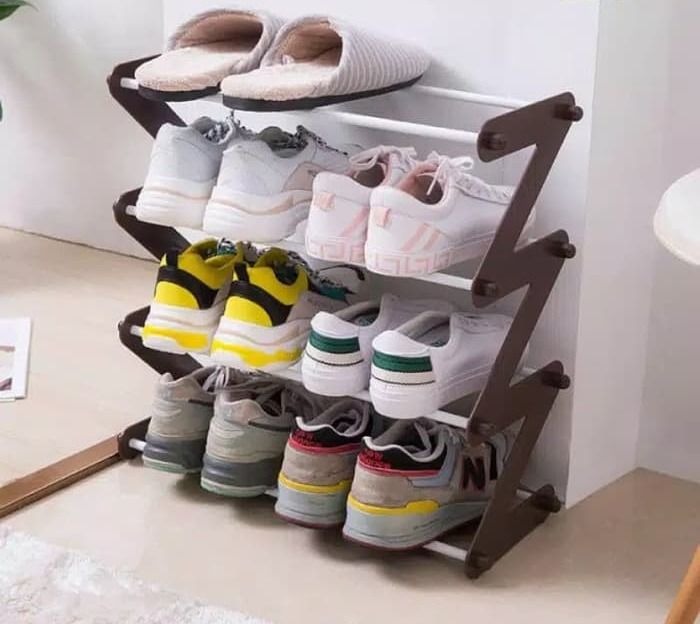 COD Rak Sepatu sendal 4 Susun Rak Sandal Holder Mudah Bongkar Pasang ...