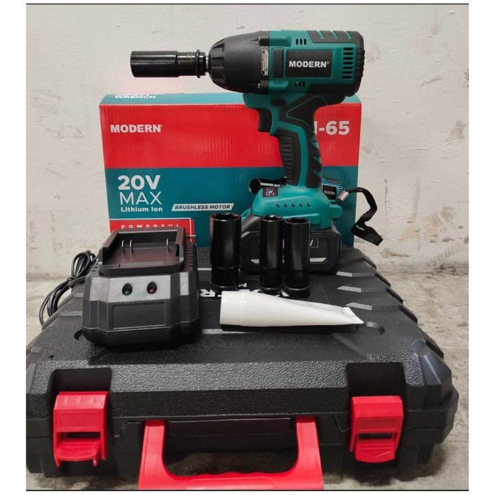 MODERN M65 IMPACT WRENCH CORDLESS - ALAT BUKA BAUT M-65 -BOR IMPACT ...