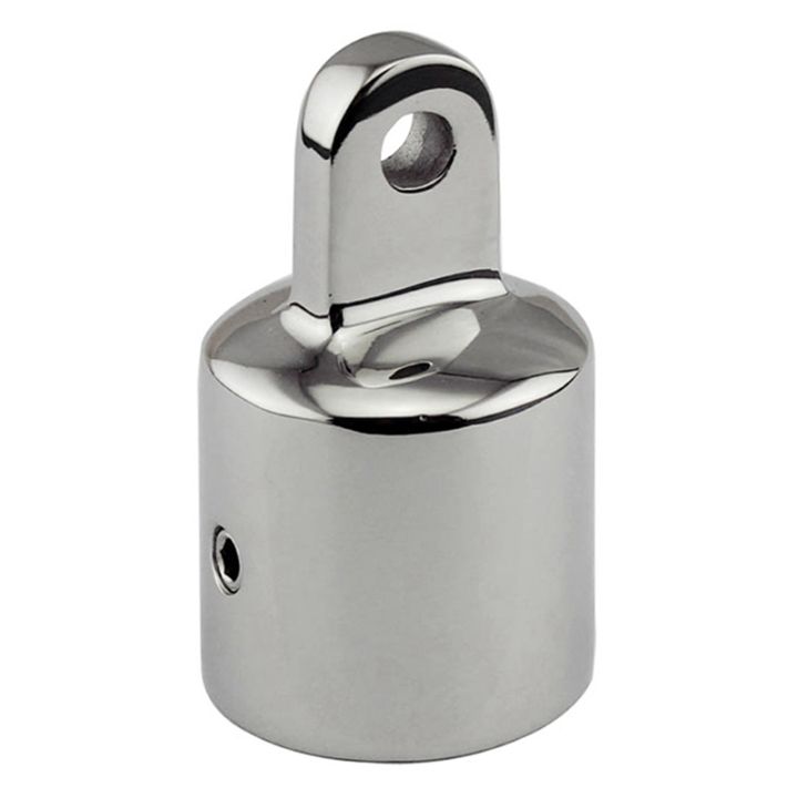 Single Screw 316 Stainless Steel Eye End Cap Bimini Top Hardware Marine ...