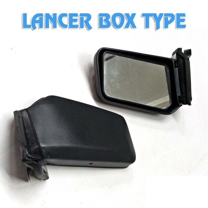 Side Mirror Assembly for Lancer Box Type (Flat Black) Pair | Lazada PH