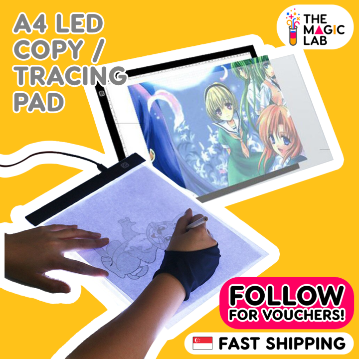 A4 Portable LED Light Box Trace, Light Pad USB Power LED Artcraft ...