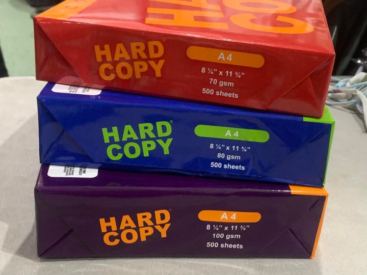 A4 Hard Copy Bond Paper 500 sheets/pack 70gsm 80gsm 100gsm | Lazada PH