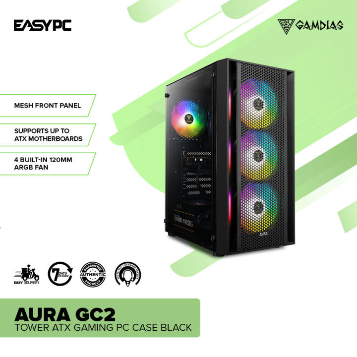 EasyPC | Gamdias GC2 Aura Mid Tower ATX and GC1 Elite V2 Built-in ARGB ...