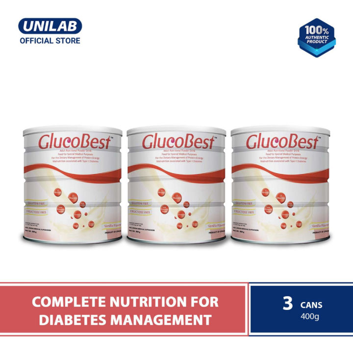 Glucobest GC Vanilla 400g X 3 CANS | Lazada PH