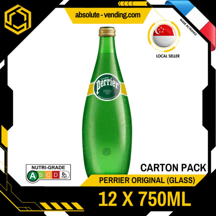PERRIER ORIGINAL Sparkling Mineral Water 750ML X 12 (GLASS) | Lazada ...