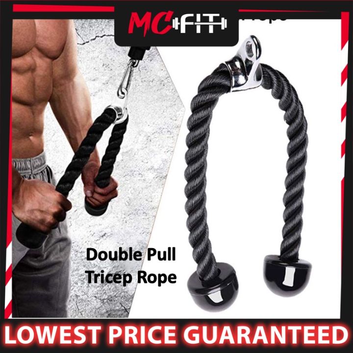 MCFIT High Grade Double Pull Biceps MMA Tricep Rope for Arm Muscle ...