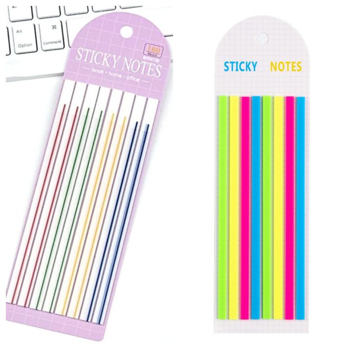 160PCS Transparent Highlighter Tape Removable Sticky Tabs for ...