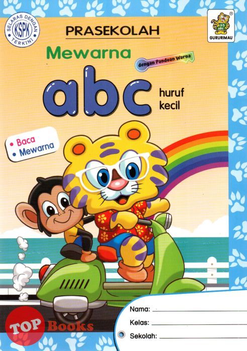 [TOPBOOKS Kohwai Kids] Gururimau Prasekolah Mewarna Dengan Panduan ...