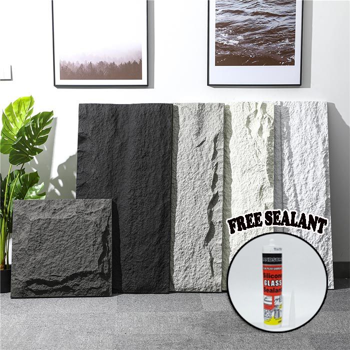 HT WALLSTONE UKR 60CM X 120CM X 3CM PU Stone Panel / PU Stone Rock ...