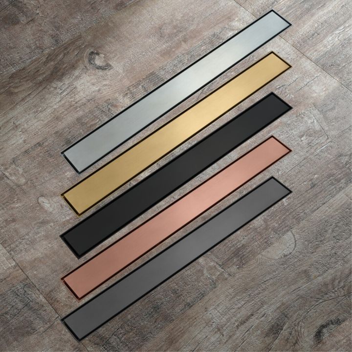 SKDK SUS 304 Stainless Steel Tile Insert Brushed/Black/Gold/Gray Long ...