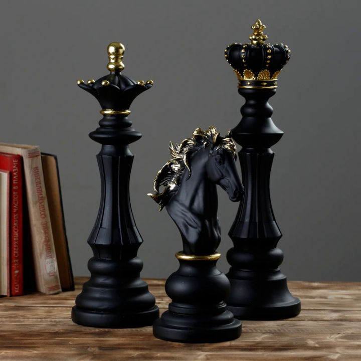 Luxury Chess Set Home Decoration Resin Chess Pieces Family Board Games ...