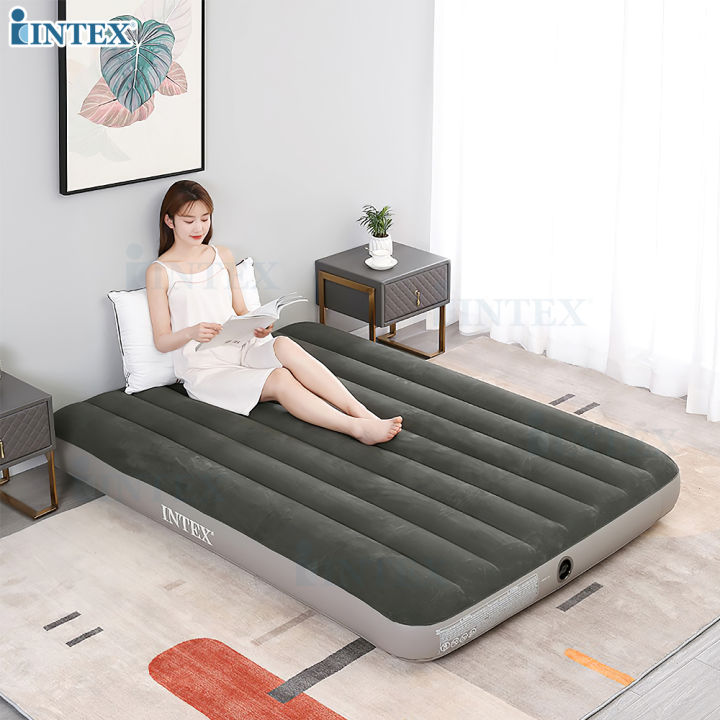 INTEX ที่นอน ที่นอนเป่าลม PRESTIGE DOWNY AIRBED รุ่น DURA-BEAM | Lazada.co.th