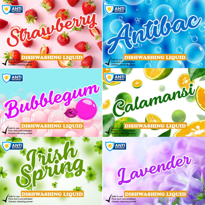 READY TO USE COSTUMIZED STICKER LABELS FOR DISHWASHING LIQUID(13PCS ...