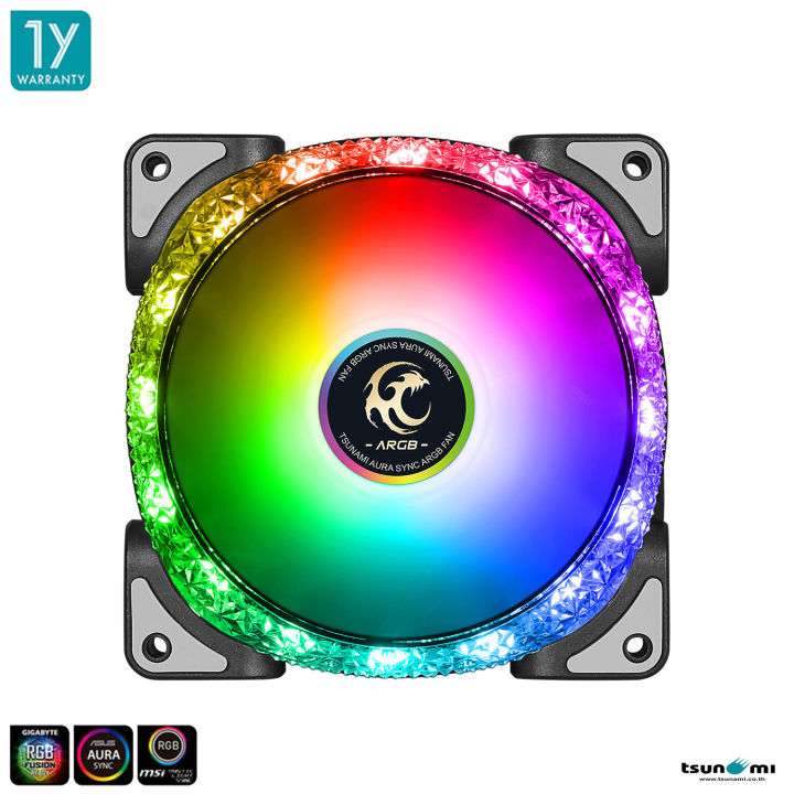 Tsunami ARGB DIAMOND K ARGB 12CM Multi-Functional Sound Sync Cooling ...