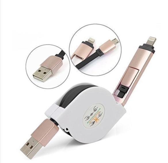 (Buy1Take1) 2 In 1 USB Stretch Safe Charge Data Cable 100cm | Lazada PH