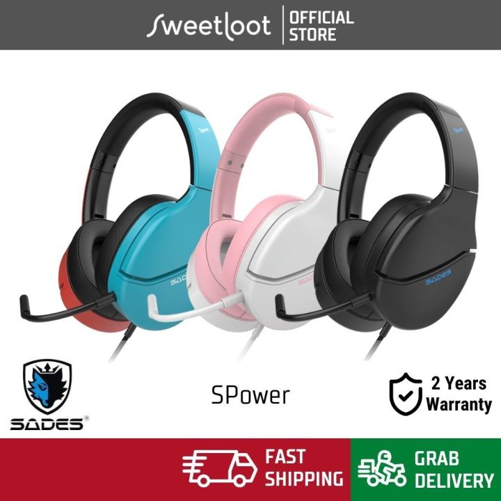 Sades SPower Multi-Platform Wired Stereo Gaming Headset - Black / Angel ...