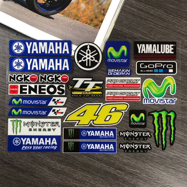 Motorcycle Accessories Waterproof Stickers Reflective for YAMAHA SUZUKI ...